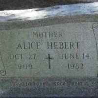 Alice Hebert (1909–1982) • FamilySearch