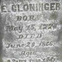 Elizabeth Rhyne Cloninger (1774–1866)