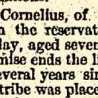 Chief John Cornelius (1811–1889)