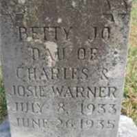 Betty Jo Warner (1933–1935) • FamilySearch