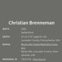 Christian Brenneman (1695–1757)