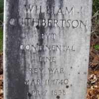 Captian William David Cuthbertson Sr. (1740–1838) • FamilySearch
