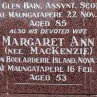 Margaret Ann MacKenzie (1849–1900) • FamilySearch