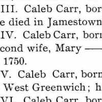 Caleb Carr Jr (1679–1750)