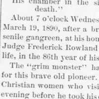 Judge Frederick K. Rowland (1805–1890)