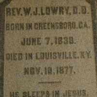 William Joseph Lowry (1838–1877) • FamilySearch