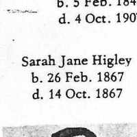 Sarah Jane Higley (1866–1867) • FamilySearch