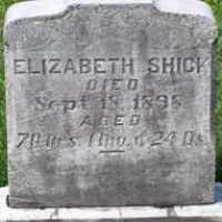 Elizabeth Shick (1829–1898) • FamilySearch
