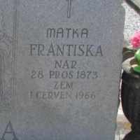 Frantiska Holub (1873–1966) • FamilySearch
